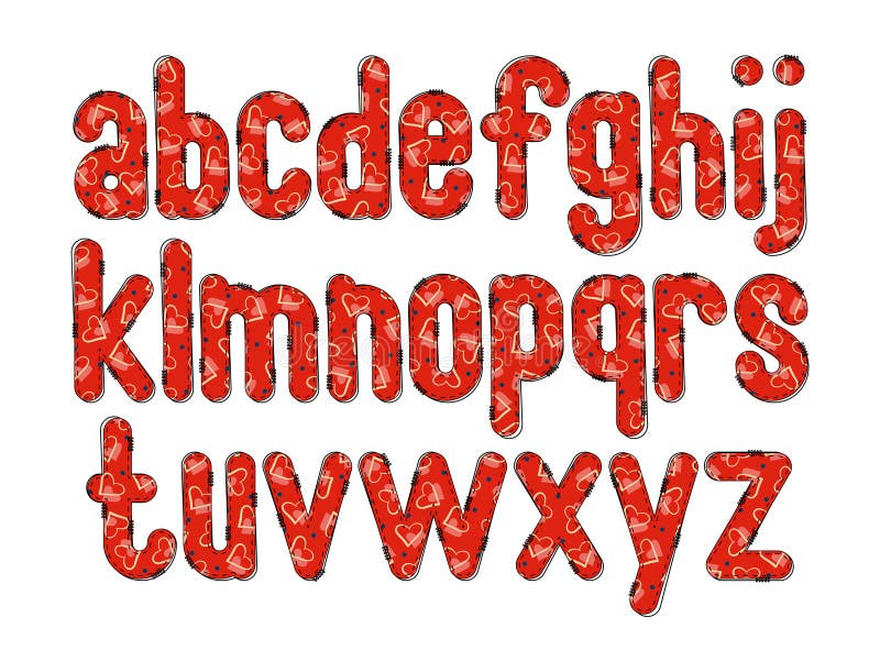 Versatile Collection of Ruby Red Alphabet Letters for Various Uses ...