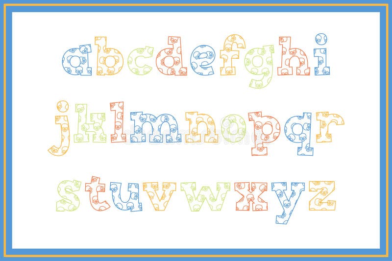 Versatile Collection of Skull Alphabet Letters for Various Uses Stock ...