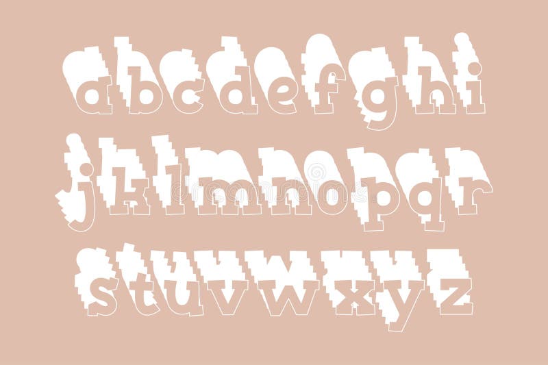 Versatile Collection of Stacked Alphabet Letters for Various Uses Stock ...