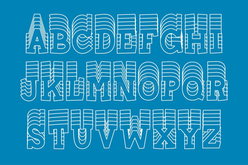 Versatile Collection of Stacked Alphabet Letters for Various Uses Stock ...