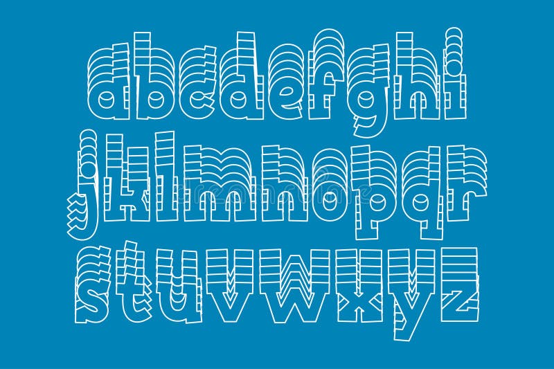 Versatile Collection of Stacked Alphabet Letters for Various Uses Stock ...