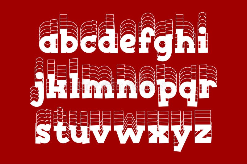 Versatile Collection of Stacked Alphabet Letters for Various Uses Stock ...