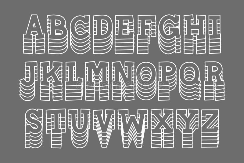 Versatile Collection of Stacked Alphabet Letters for Various Uses Stock ...