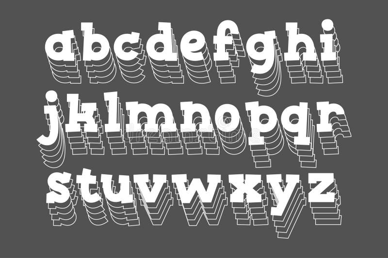 Versatile Collection of Stacked Alphabet Letters for Various Uses Stock ...