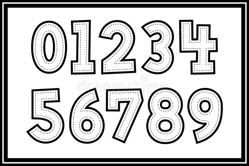 Versatile Collection of Super Stitch Numbers for Various Uses Stock ...