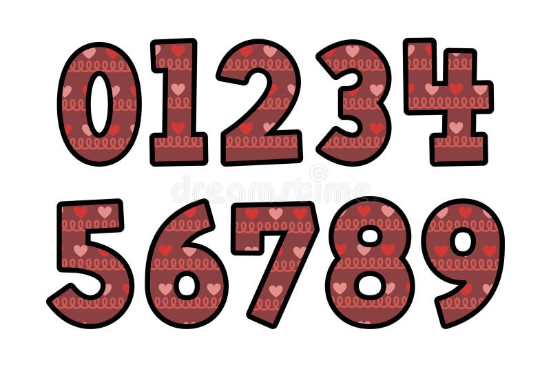 Versatile Collection of Sweet Serenade Numbers for Various Uses Stock ...