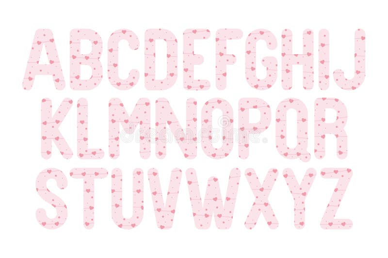 Versatile Collection of Valentina Alphabet Letters for Various Uses ...