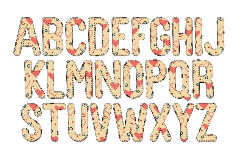 Versatile Collection of Vermilion Alphabet Letters for Various Uses ...