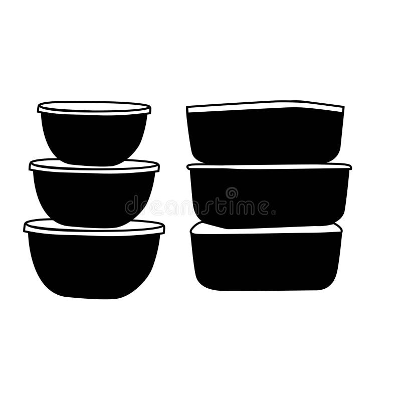 Versatile Container Set Vector Collection Stock Vector - Illustration ...