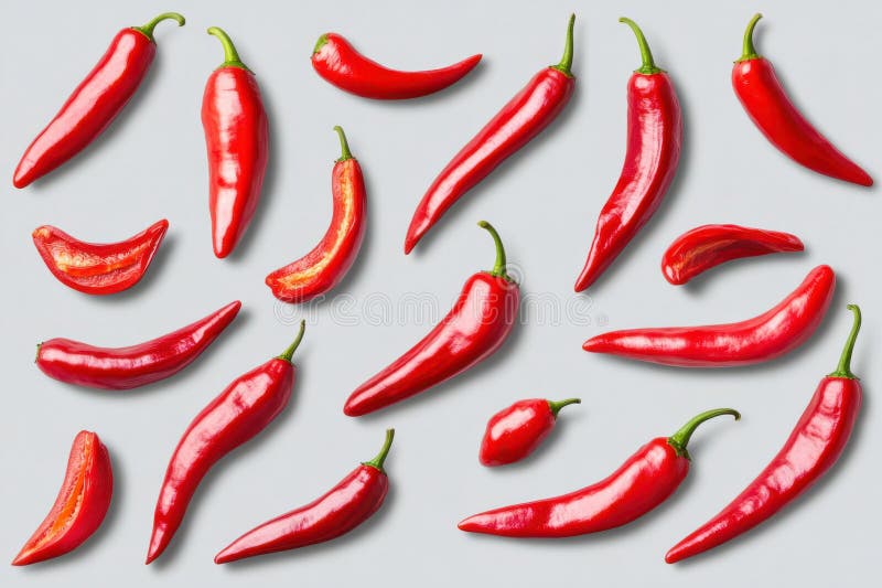Versatile Culinary Asset: Realistic 3d Renderings of Red Chili Peppers ...