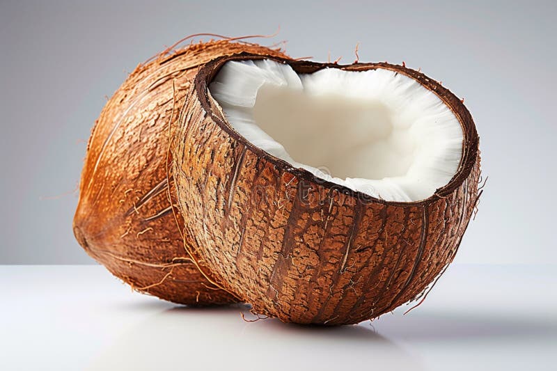 Versatile Design Element Coconut on White Background with Clipping Path ...