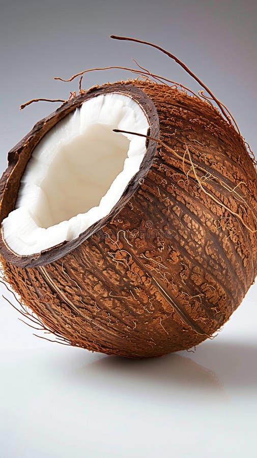 Versatile Design Element Coconut on White Background with Clipping Path ...