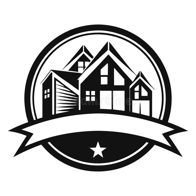 A Versatile Design for Real Estate Projects Stock Illustration ...