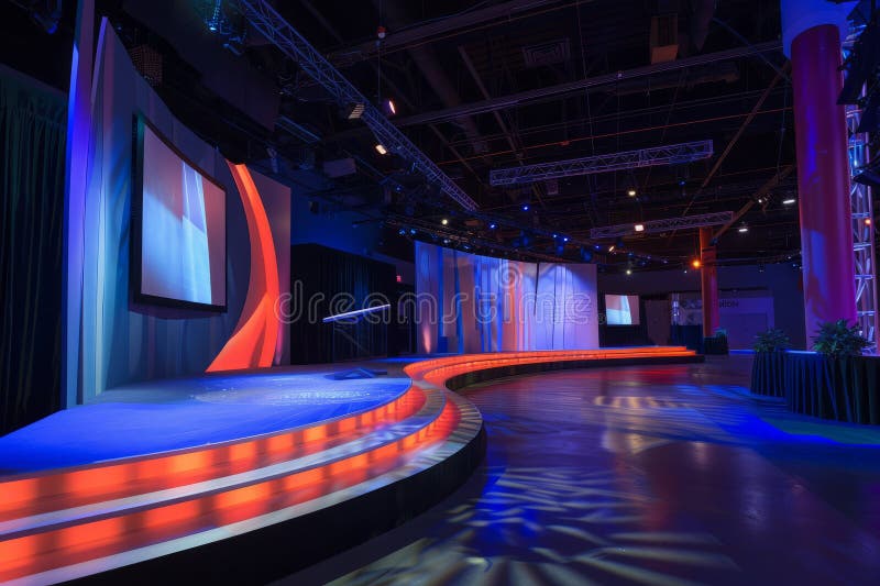 Versatile Display Stage Setup Offering Flexibility Stock Illustration ...