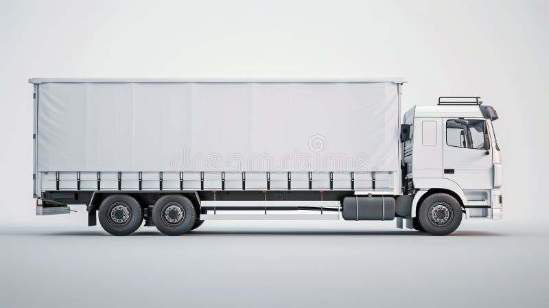 Versatile Distribution Truck for Transporting Goods Stock Illustration ...