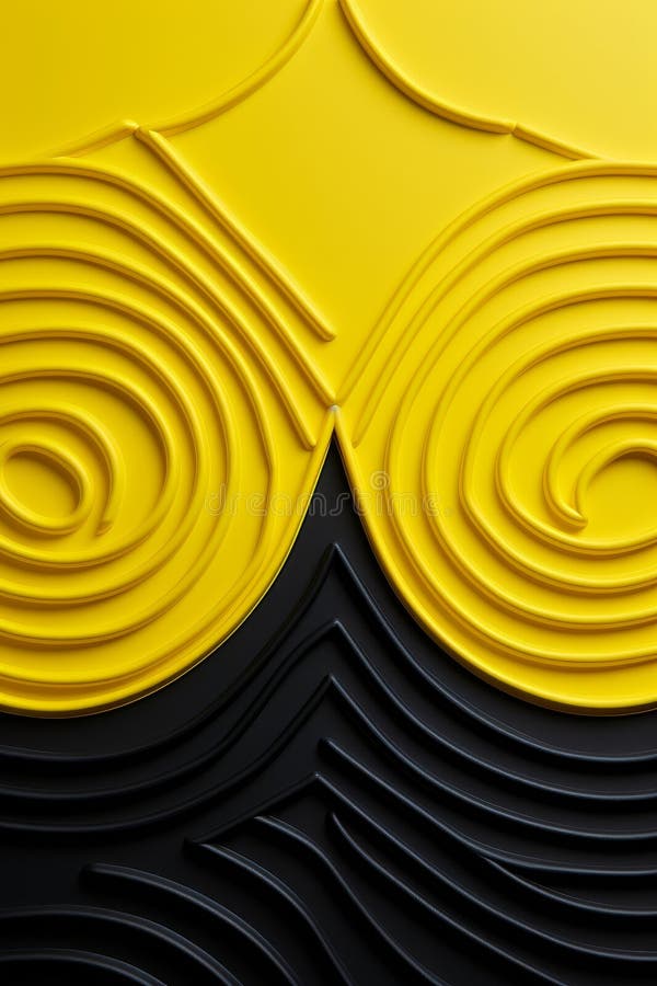 Versatile Elegant Yellow Vertical Ripple Pattern Backdrop for Creative ...