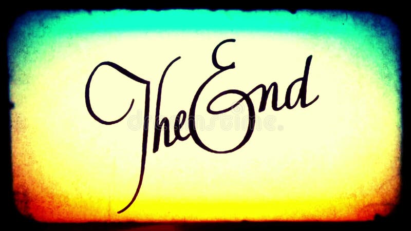Versatile the End Text in 4K for Creative and Business Projects Stock ...