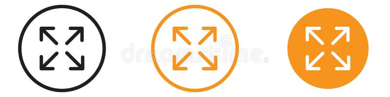 Versatile Expand Icon for User Interface and Zoom Functions Ideal for ...