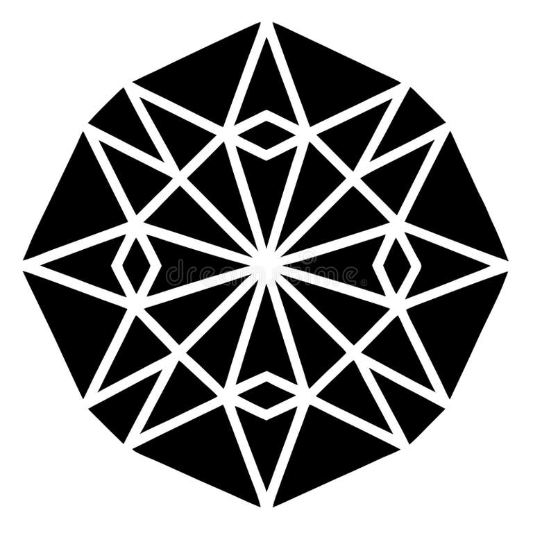 Versatile Geometric Patterns Silhouette Stock Illustrations – 529 ...