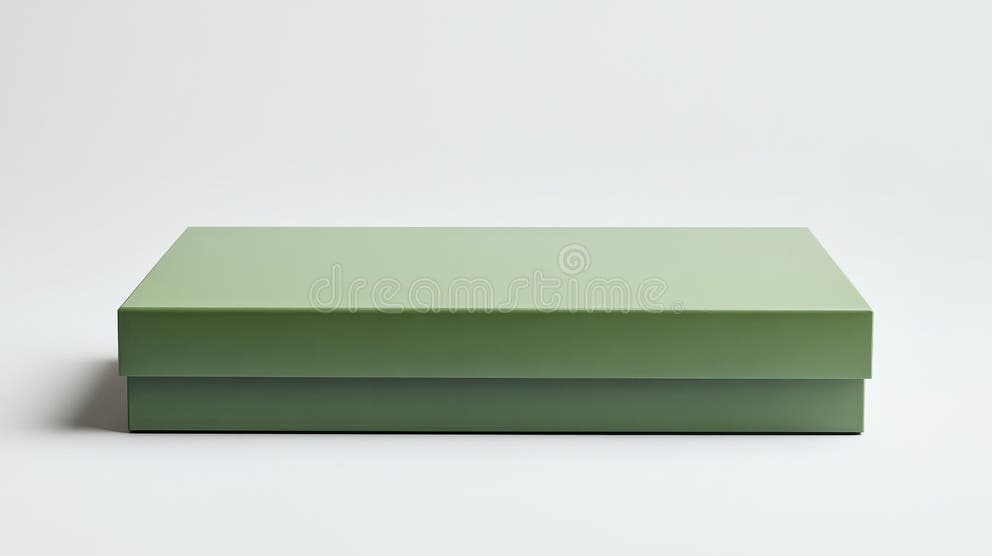 Versatile Green Rectangular Box for Sleek Product Display in Clean ...