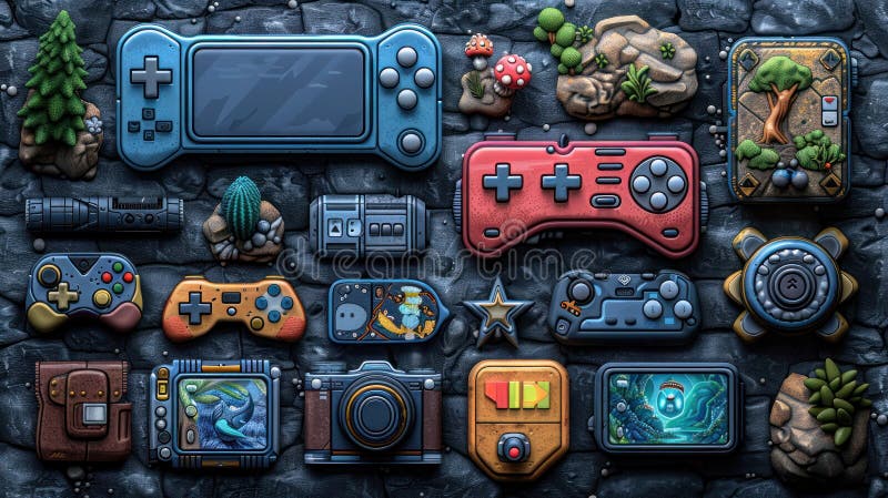 Versatile Icon Set for Web and Mobile Designs - Vector Graphics Stock ...