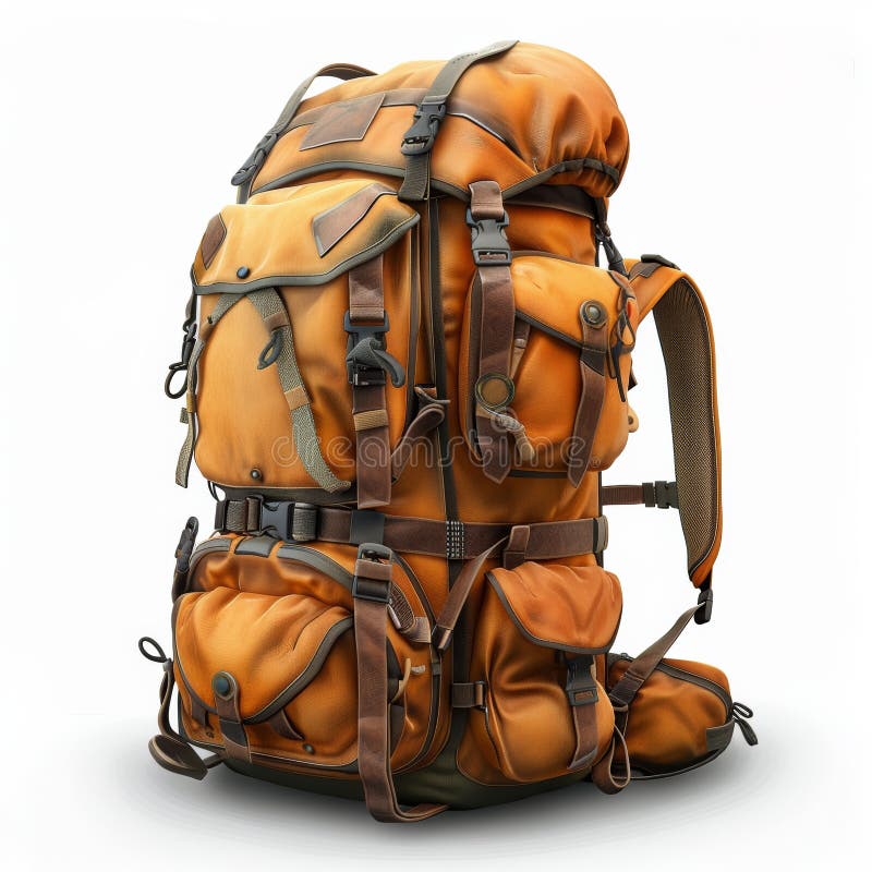 Versatile Large Backpack with Multiple Compartments and Straps Stock ...