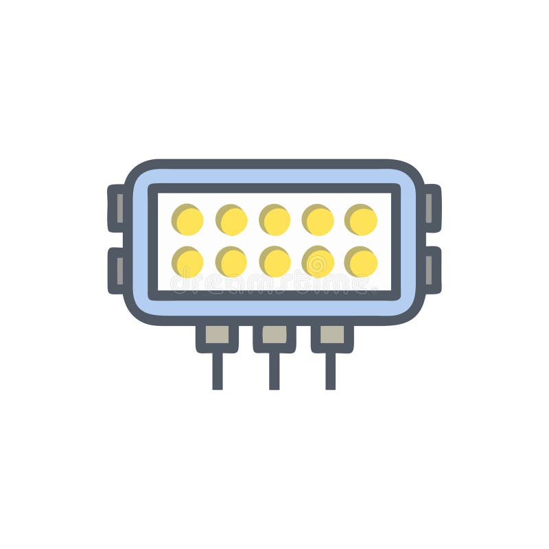 Versatile LED Flash Module for Various Uses Stock Illustration ...