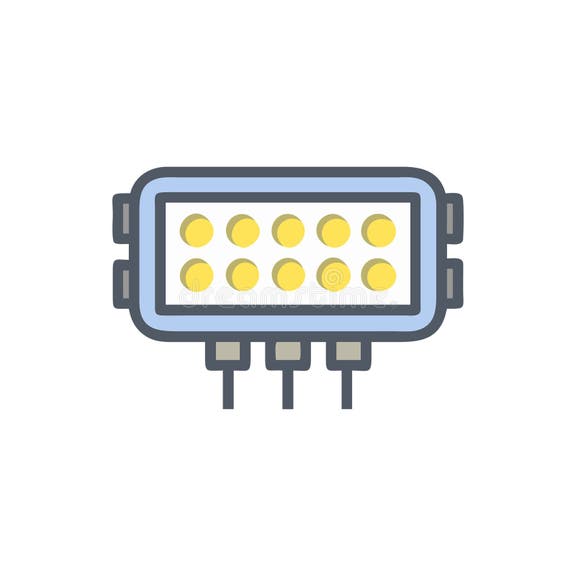 Versatile LED Flash Module for Various Uses Stock Illustration ...