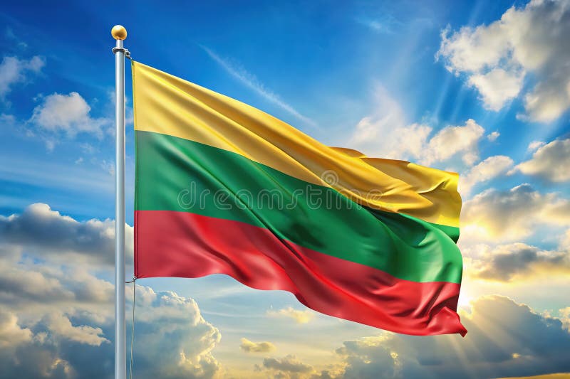 Lithuanian Flag Emblem Graphic Design Template Patriotic Backgrounds ...