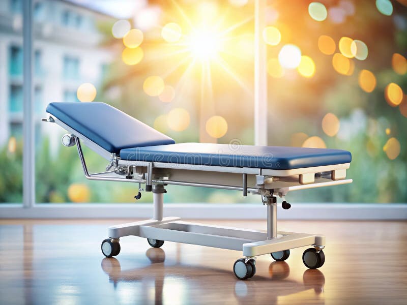 Mobile Medical Exam Table with Adjustable Height and Features Ideal for ...