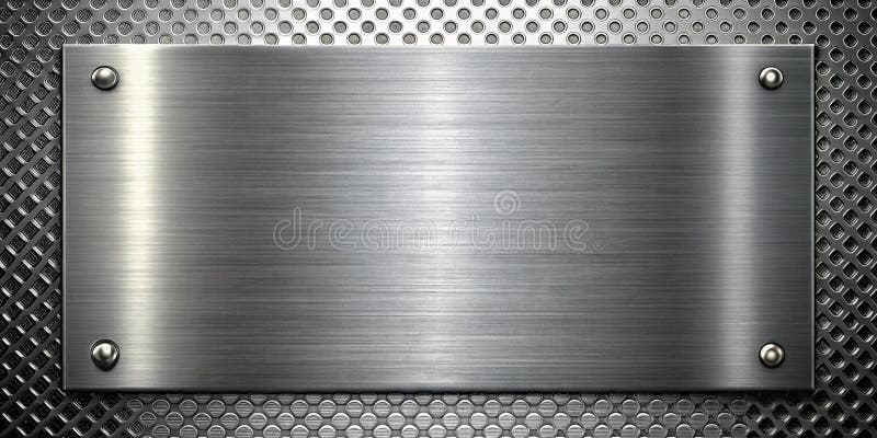 Versatile Metal Template Background for Design Stock Illustration ...