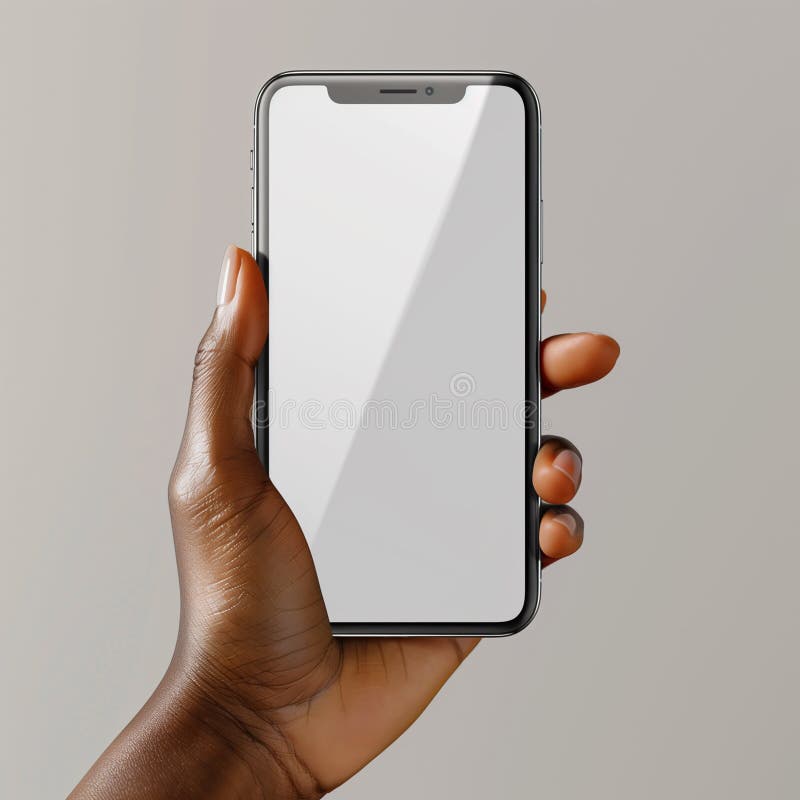 A Versatile Mockup Featuring a Hand Holding a Smartphone with a Blank ...