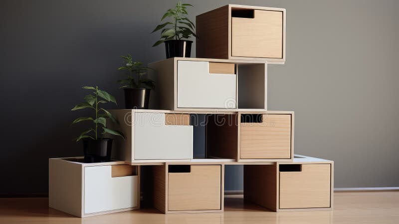 Versatile modern boxes stock illustration. Illustration of sleek ...