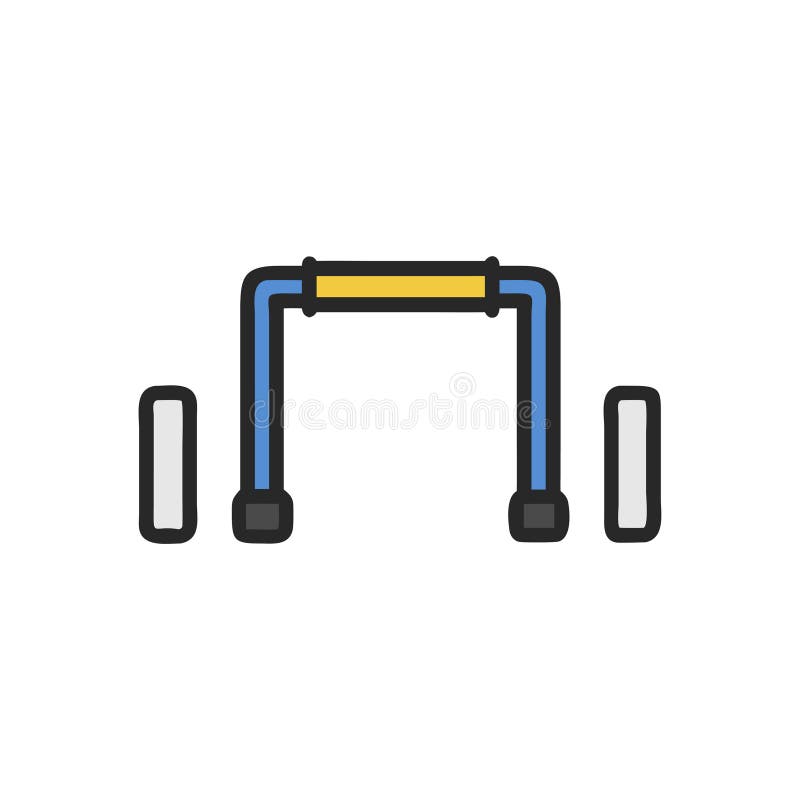 Versatile Multi-Grip Dip Bar Icon Design Stock Illustration ...