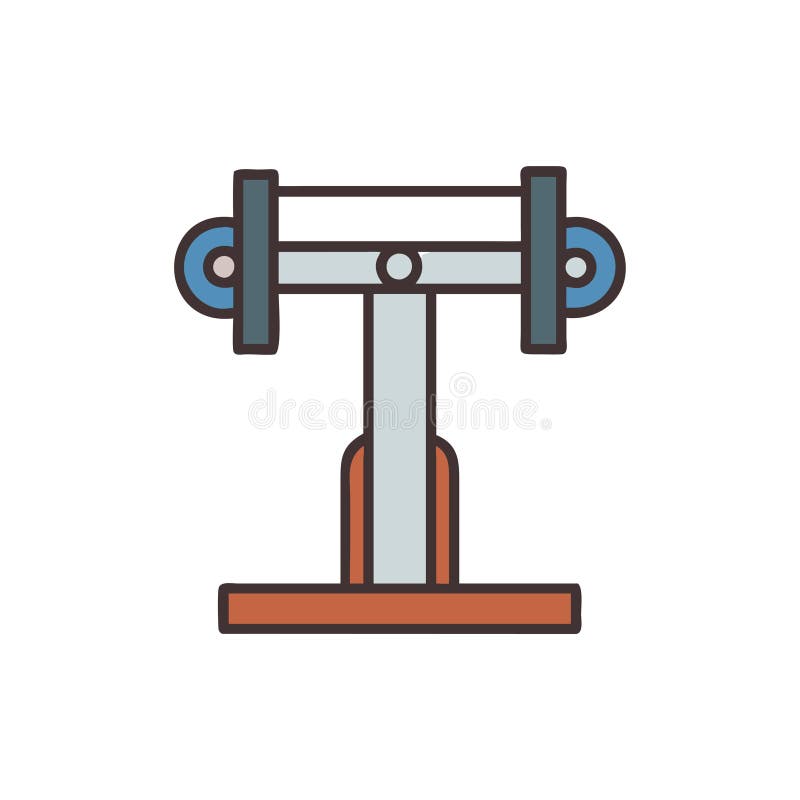 Versatile Olympic Lifting Bar Jack Icon Stock Illustration ...