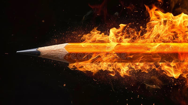 Versatile Pencil Office Supply Horizontal Illustration. Stock ...