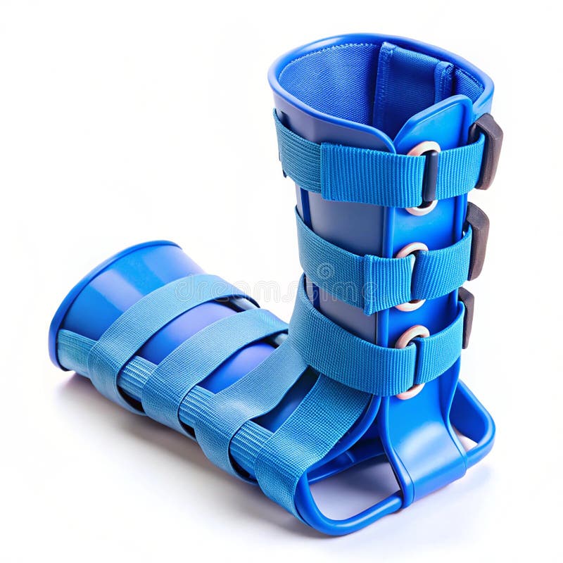 Plastic Splint Holder with Adjustable Straps Stock Illustration ...