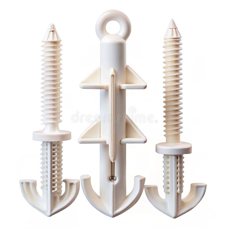 Plastic Wall Anchor Set with Different Sizes for Secure Mounting Stock ...