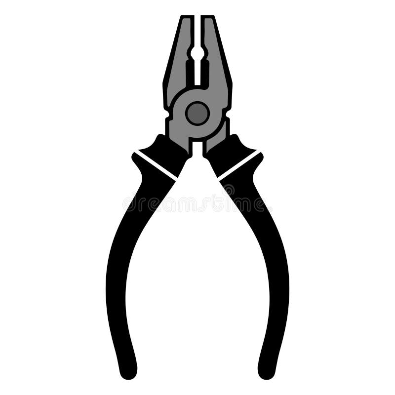 Versatile Pliers Tool with Black Handles for Gripping and Cutting Tasks ...