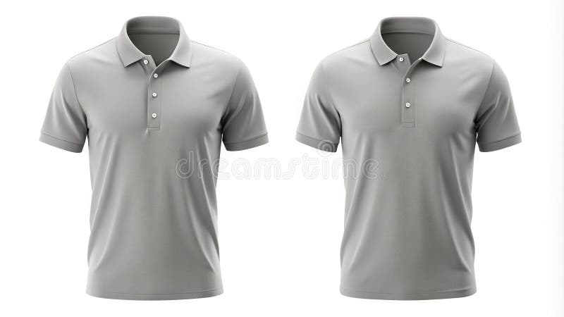 Versatile Polo Shirt Mockup Template Classic Design Foldable Collar ...