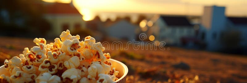 Versatile Popcorn Banner with Customizable Text Space - Perfect for ...