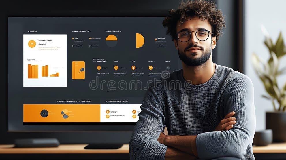 Versatile Presentation Slide Deck Template Stock Illustration ...