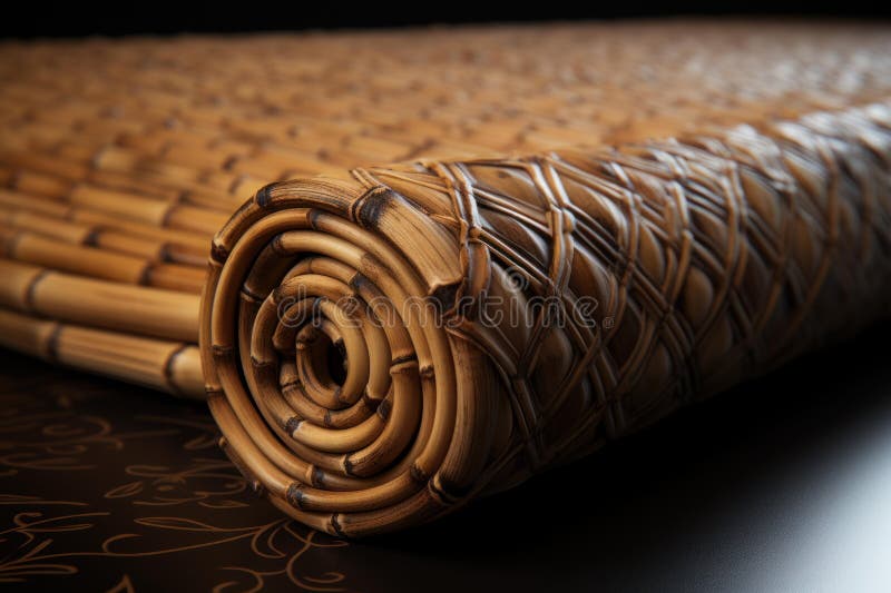 Versatile Rolled Bamboo Mat Banner. Generate Ai Stock Photo - Image of ...
