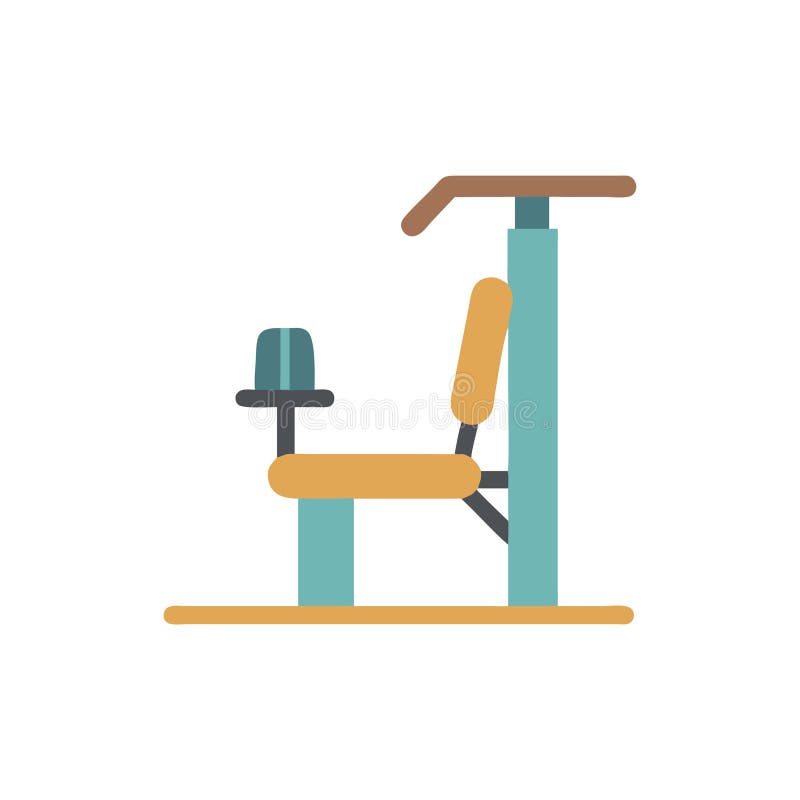 Versatile Seated Row Machine Icon Stock Illustration - Illustration of ...