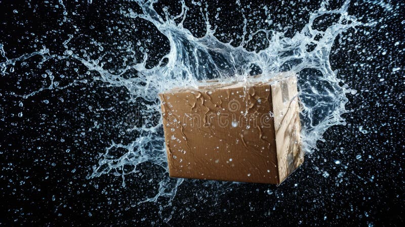 Versatile Shipping Box Office Supply Horizontal Illustration. Stock ...