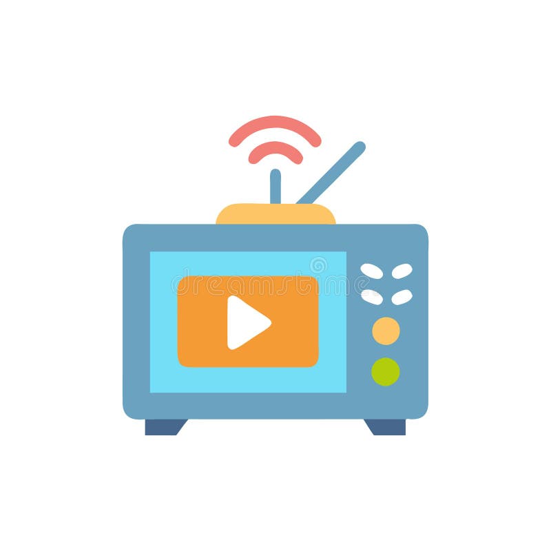 Versatile Smart TV Box for All Content Stock Illustration ...