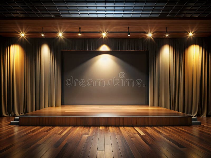 Versatile Stage and Blank Screen a Blank Canvas for Presentations ...