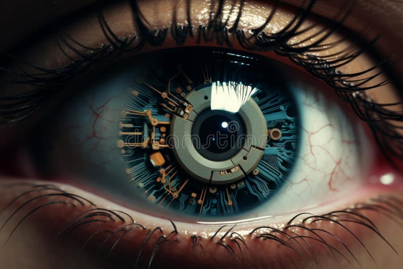 Versatile Technology Digital Eye. Generate Ai Stock Photo - Image of ...
