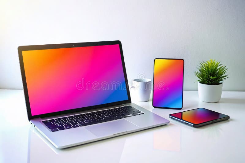 Versatile Technology Mockup Showcase Your Design on a Modern Laptop ...