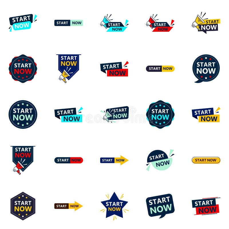 25 Versatile Typographic Banners for Promoting Starting Across Media ...